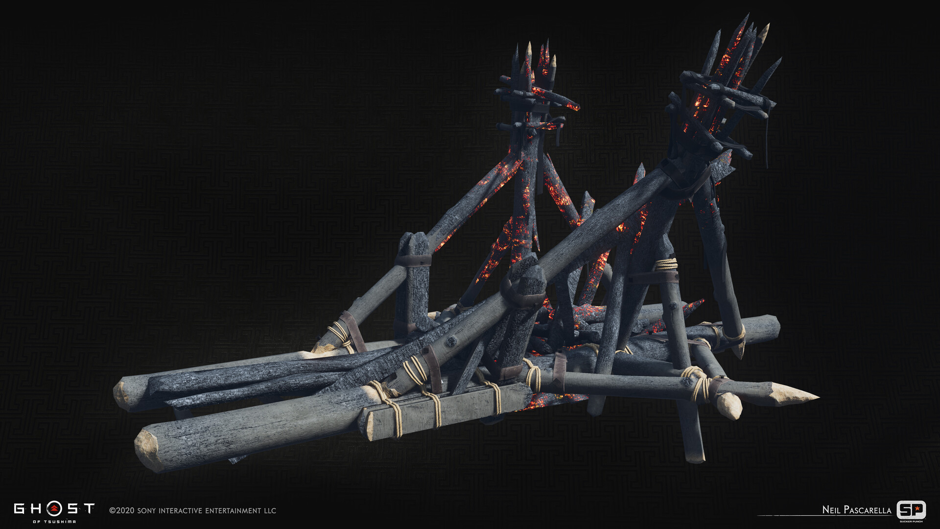 Neil Pascarella - Ghost of Tsushima - Props - Mongol Trebuchet