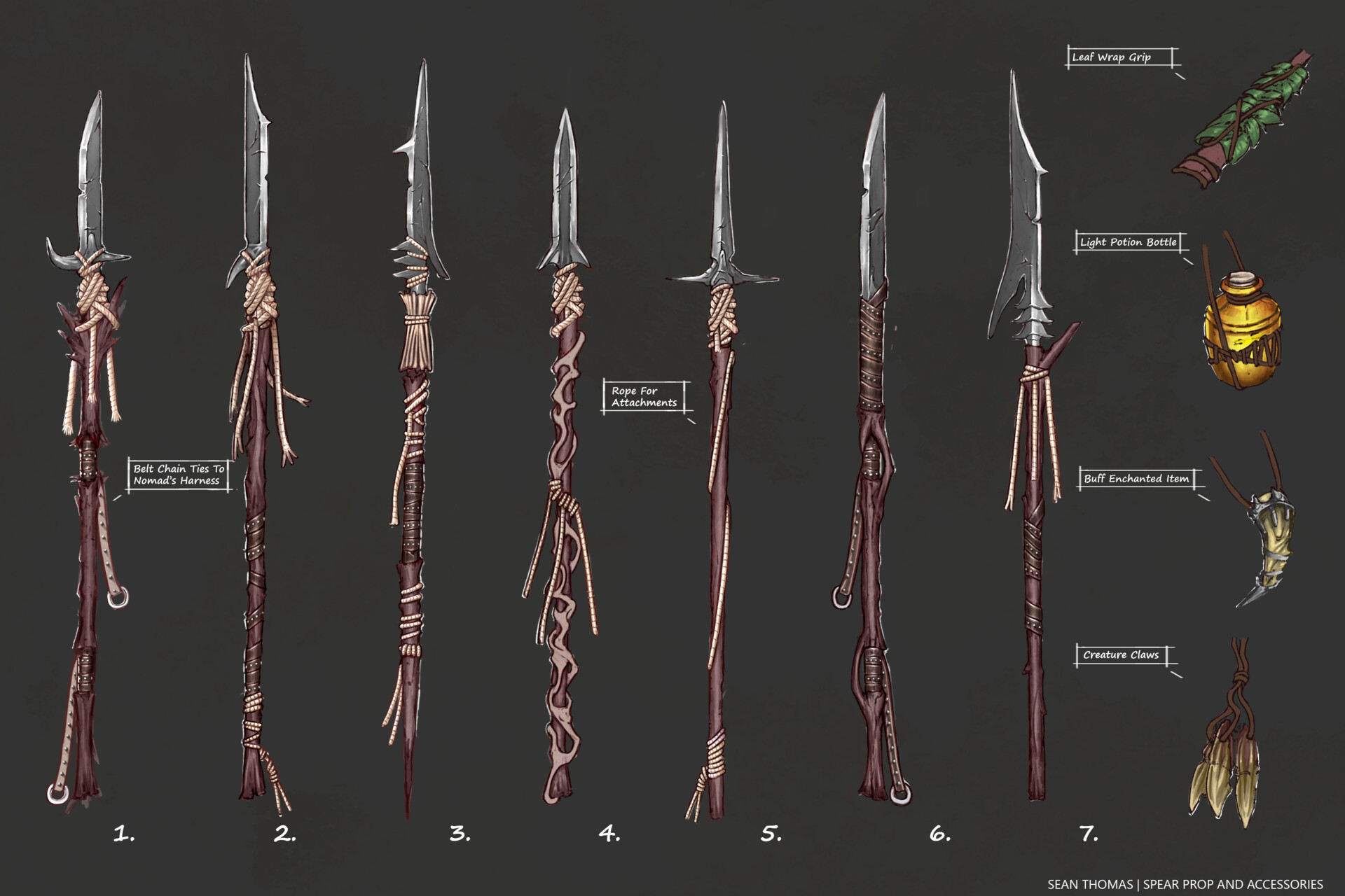 ArtStation - Spear Prop + Accessories