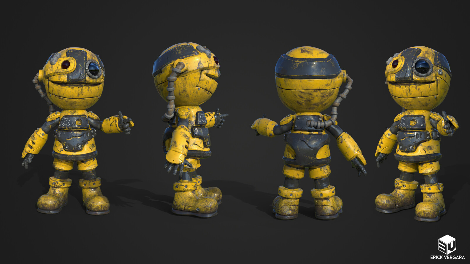Erick Vergara - Yellow Robot Character