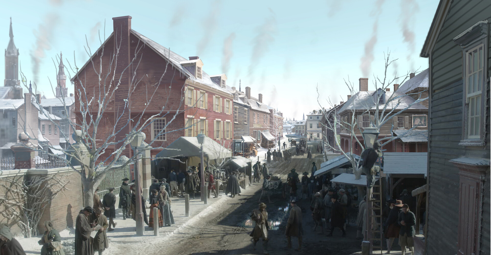 ArtStation - 1700s Philly