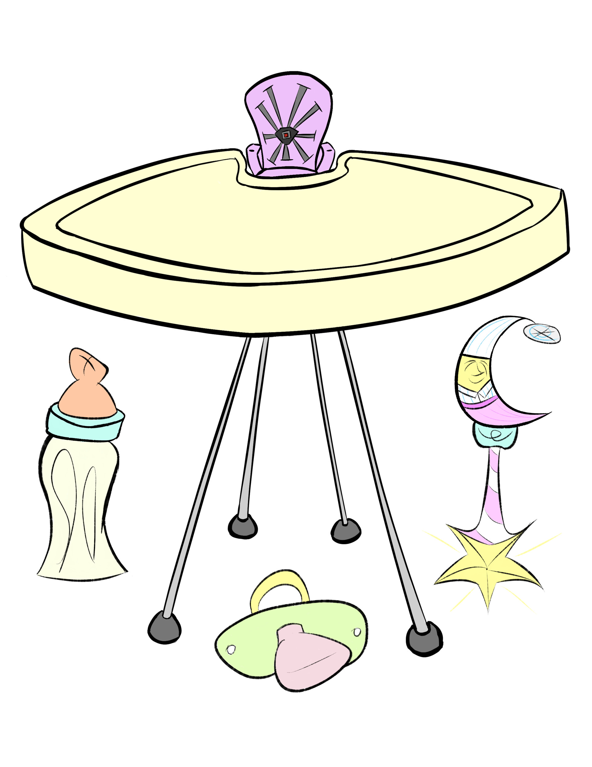 ArtStation - High Chair - Animation Prop