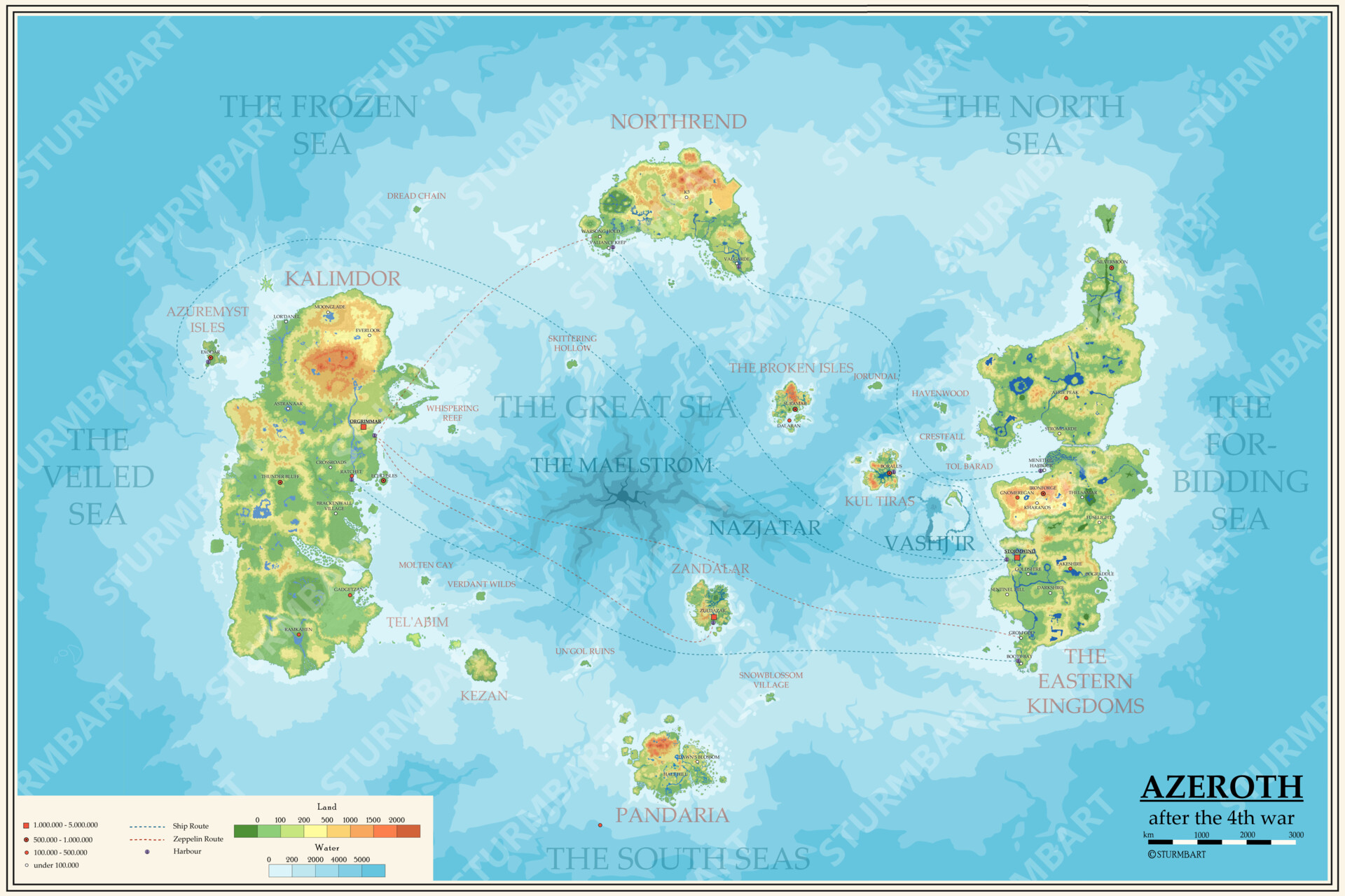 ArtStation - New Azeroth map