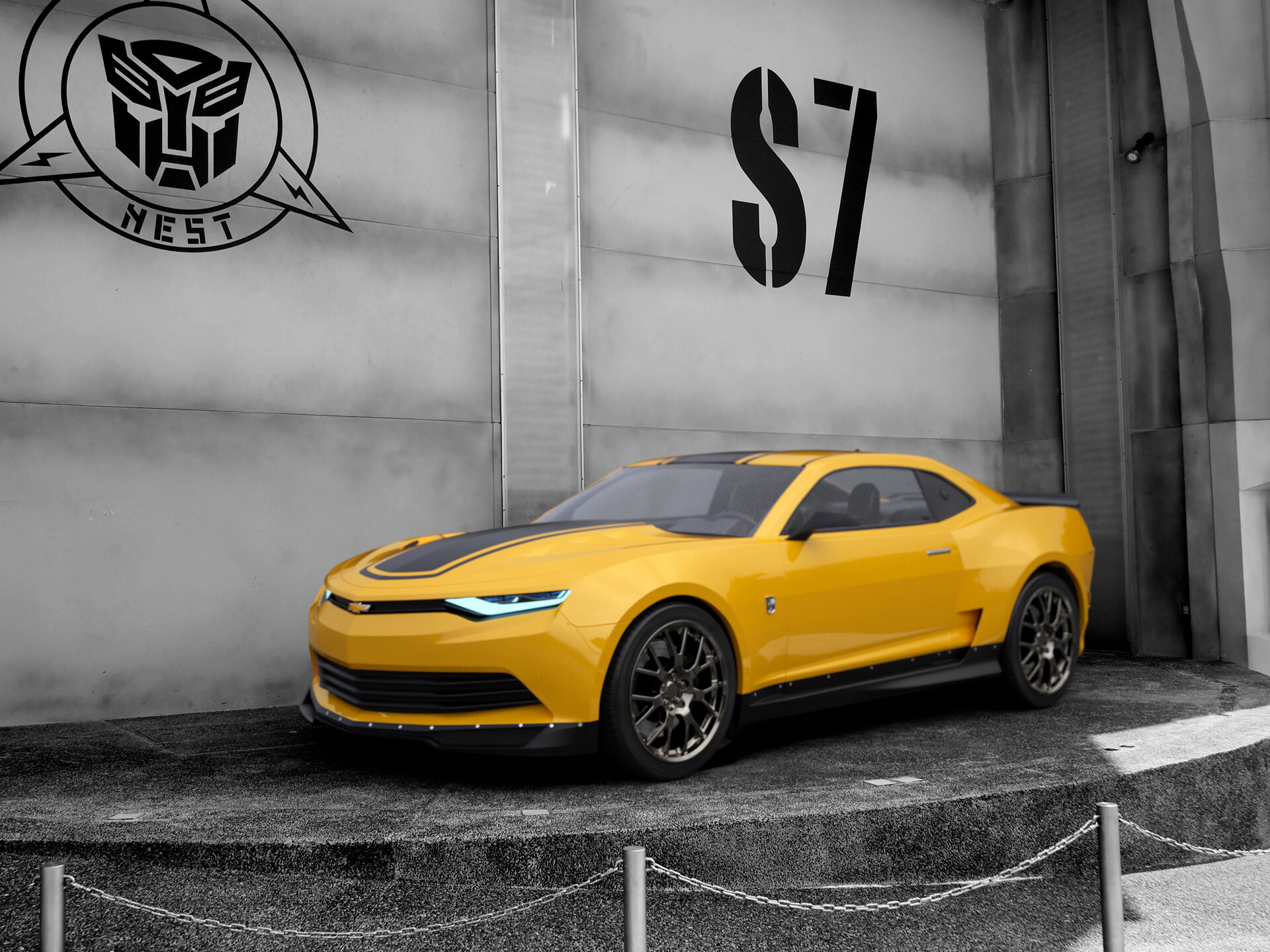 ArtStation - Ttransformers-Bumblebee-Camaro