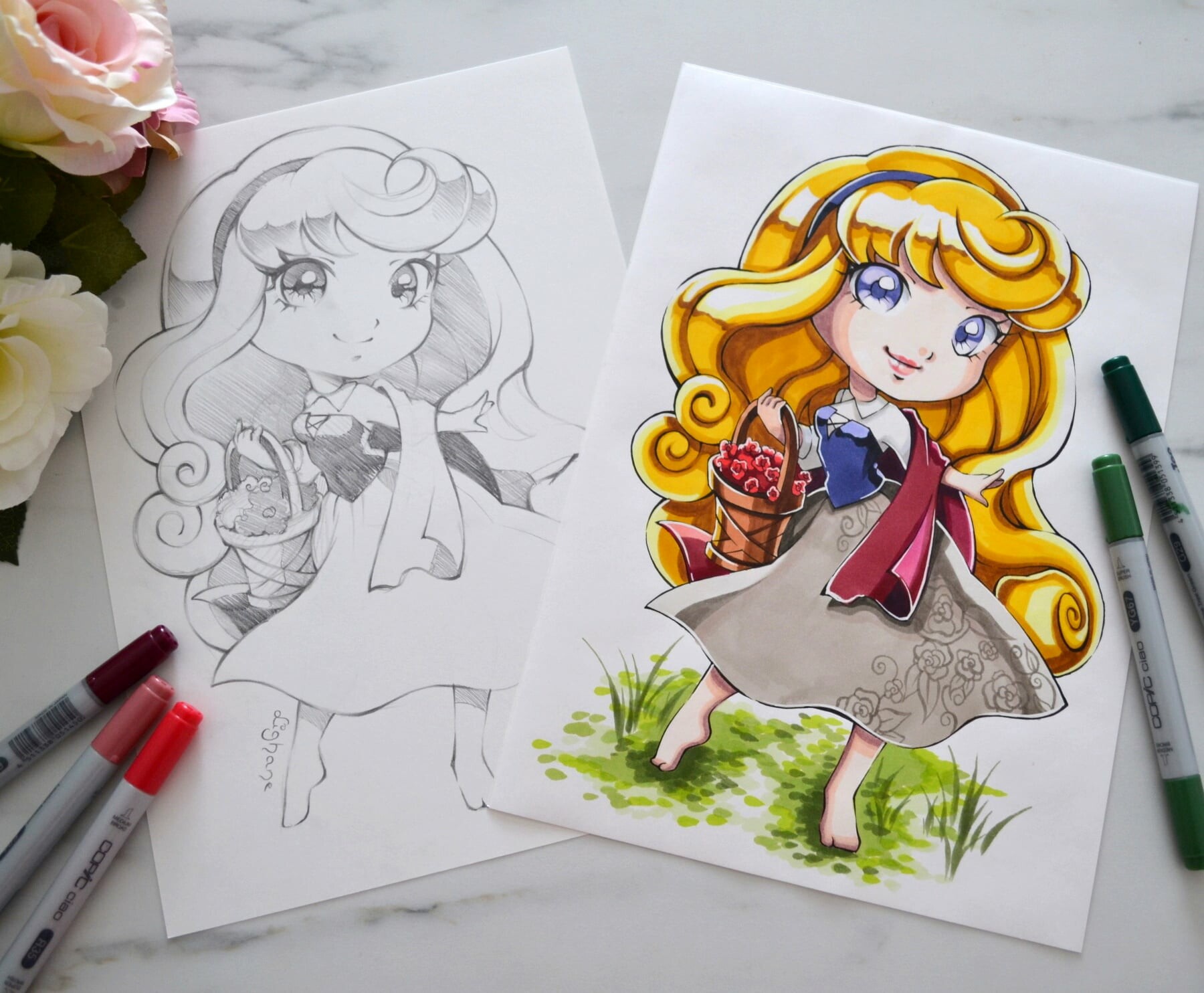 disney princess anime coloring pages