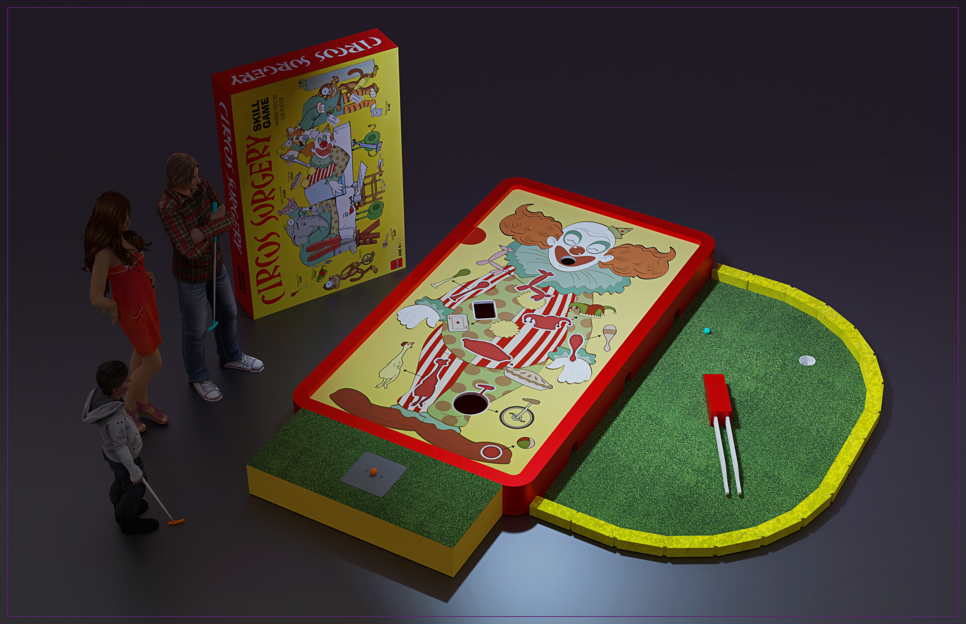 ArtStation - Family Game Night Mini Golf - Circus Surgery