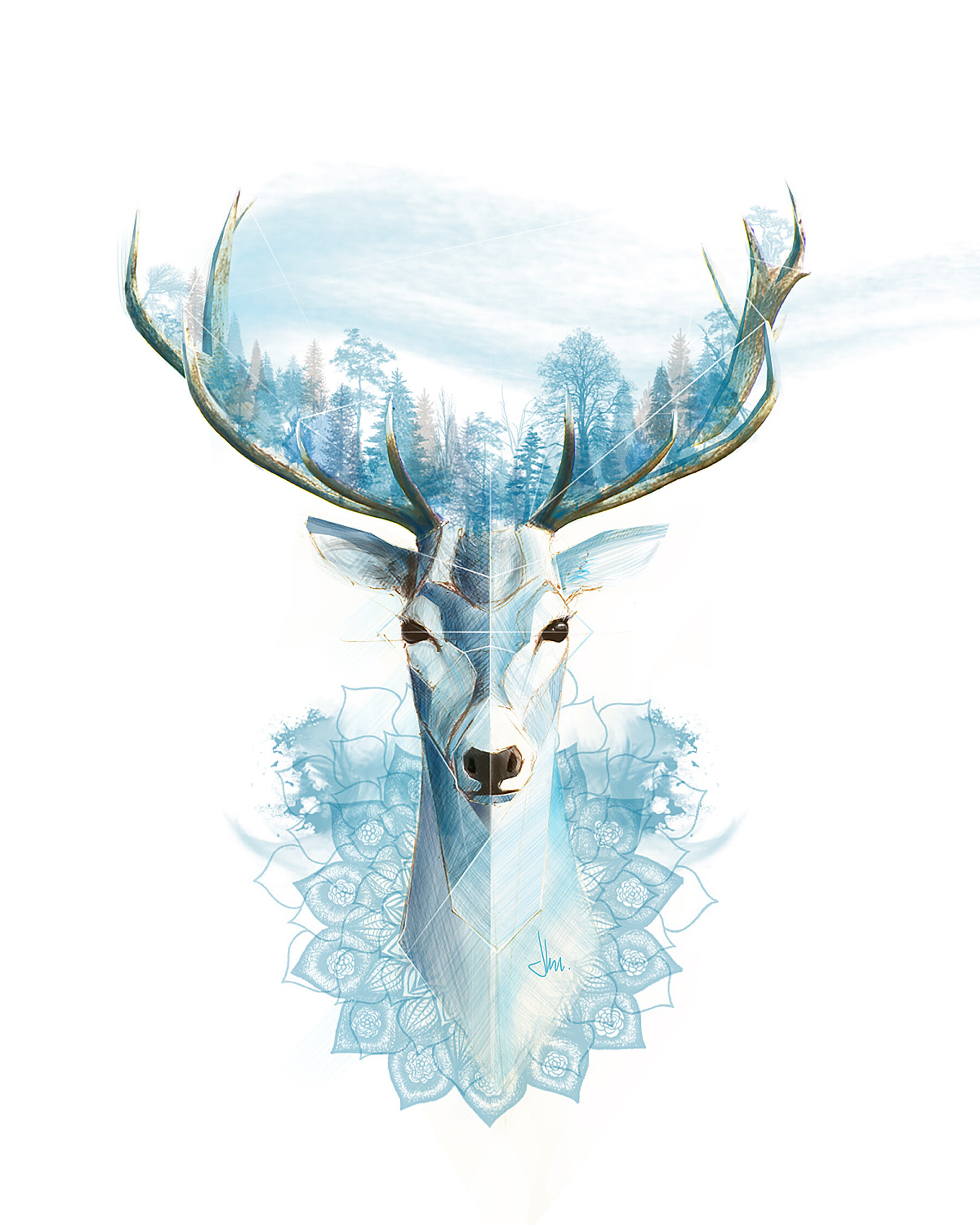 ArtStation - Blue Deer
