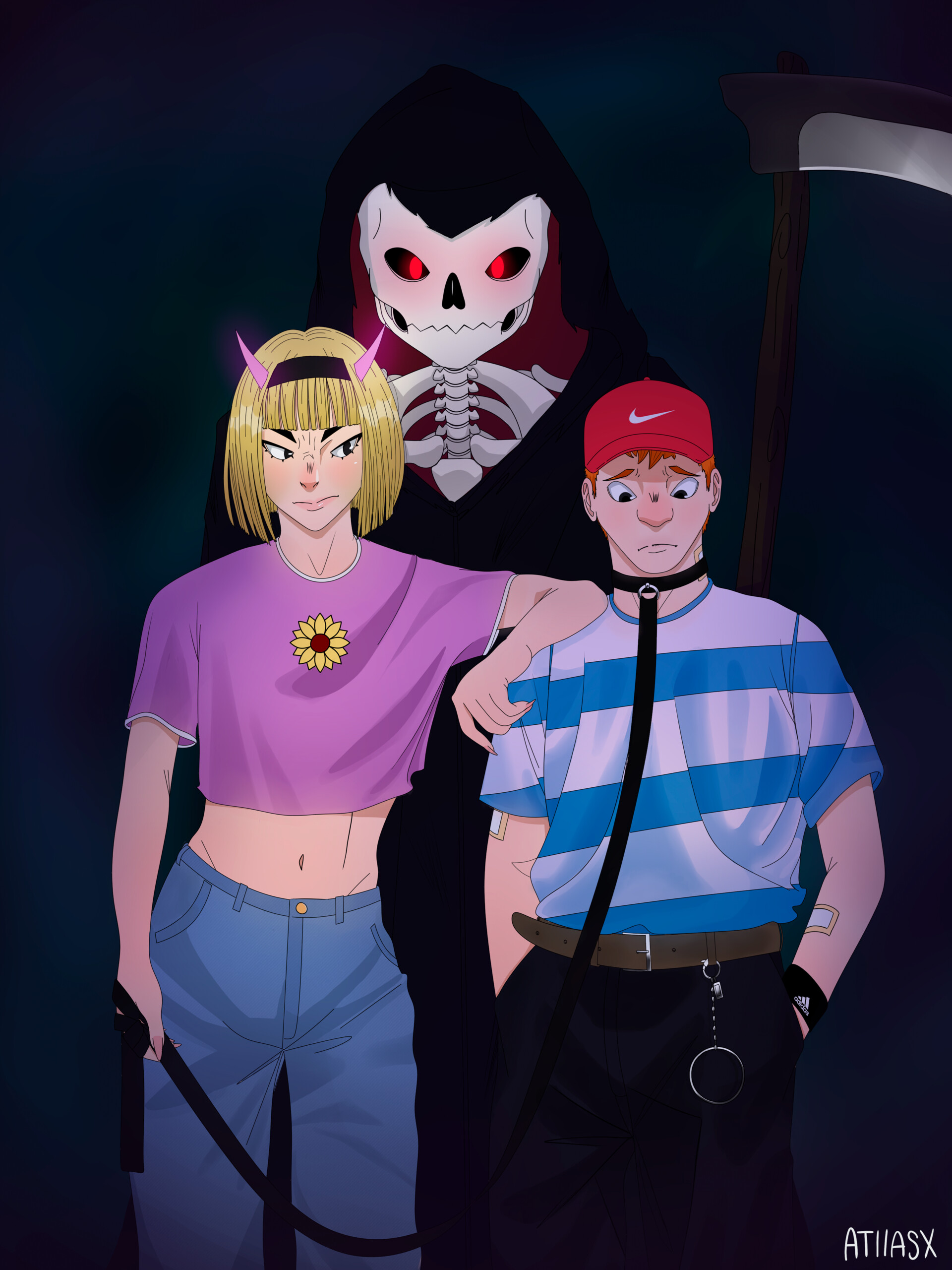 billy and mandy anime reference