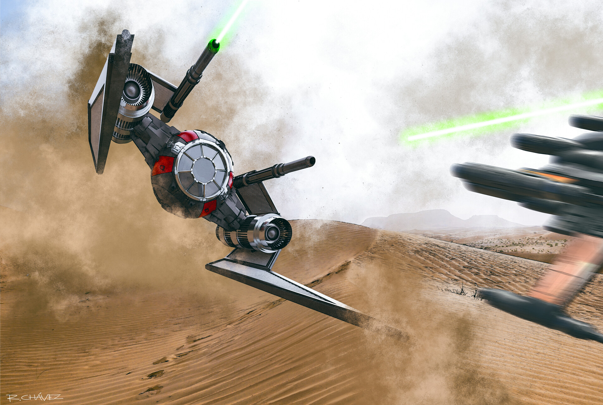 Roberto Chávez - FIRST ORDER Tie Booster Concept