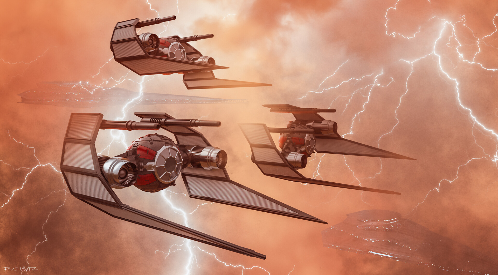 Roberto Chávez - FIRST ORDER Tie Booster Concept