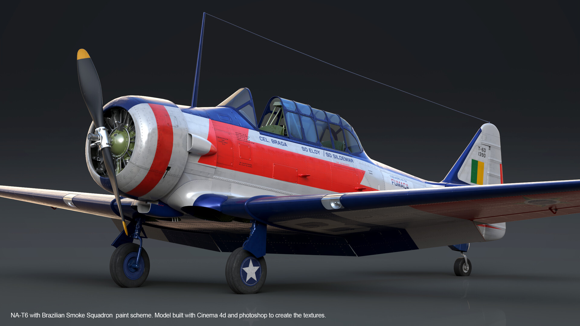 ArtStation - NA-T6 Brazilian Smoke Squadron