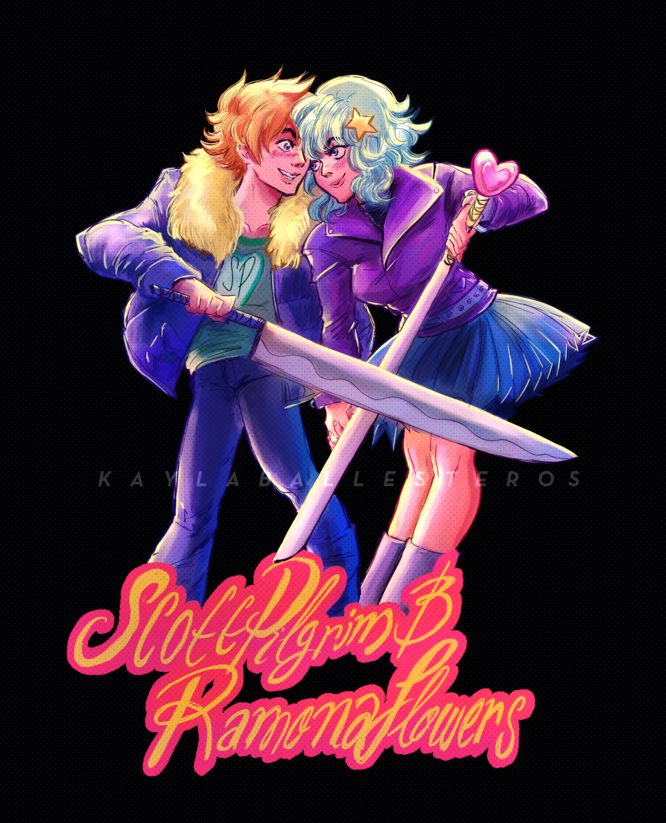 ArtStation - Scott Pilgrim and Ramona Flowers