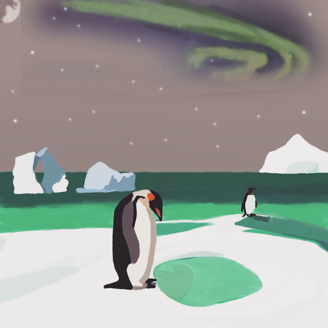 ArtStation - Penguins Relaxing