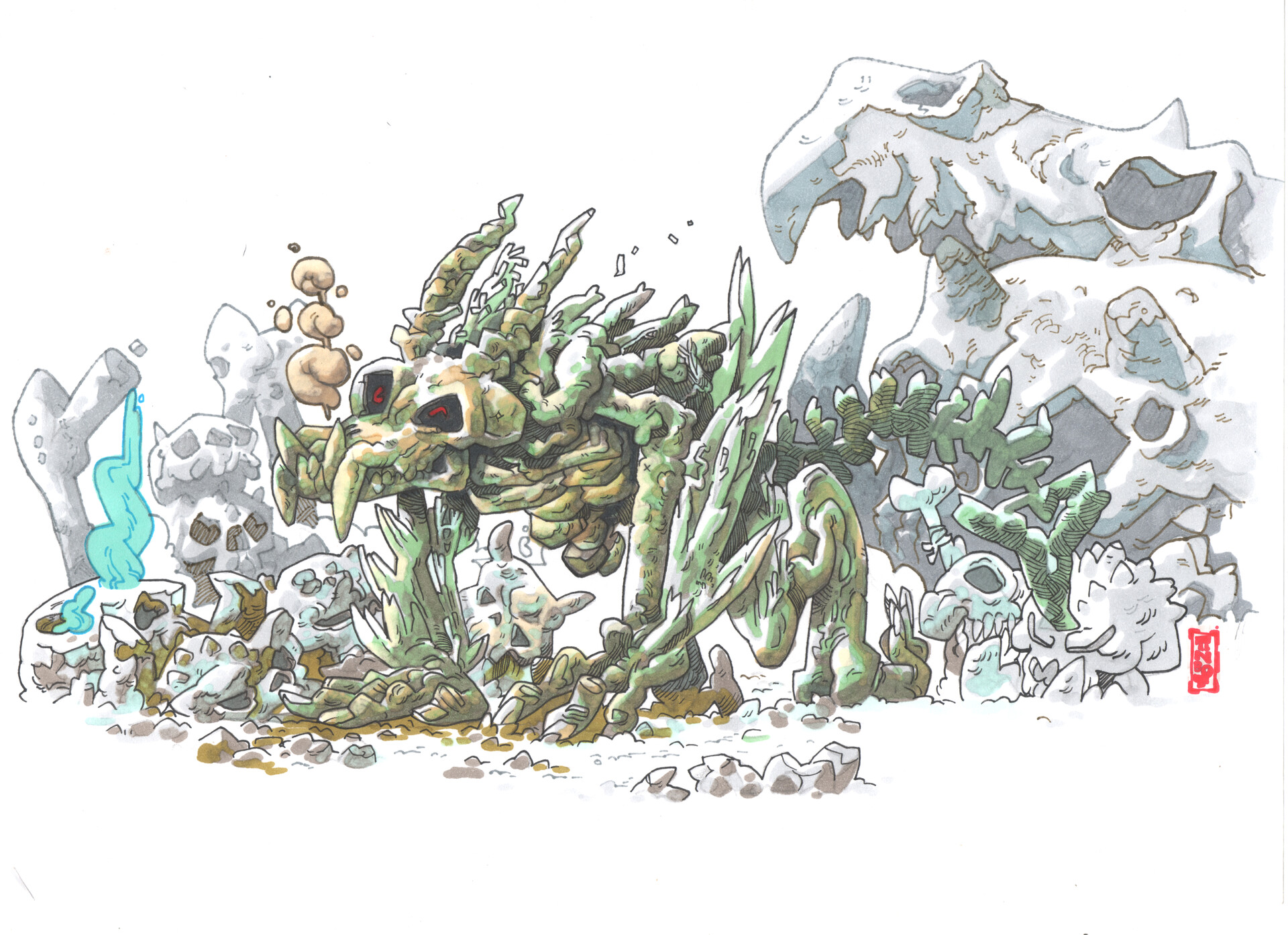 ArtStation - bone dragon