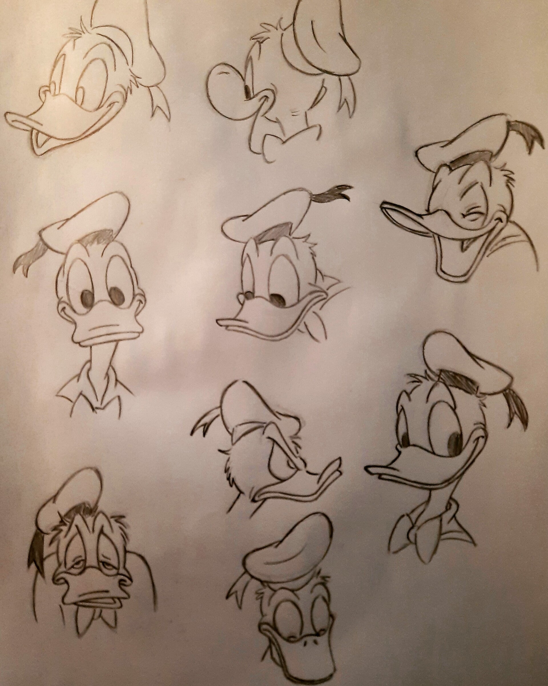 ArtStation - Donald Duck's expressions