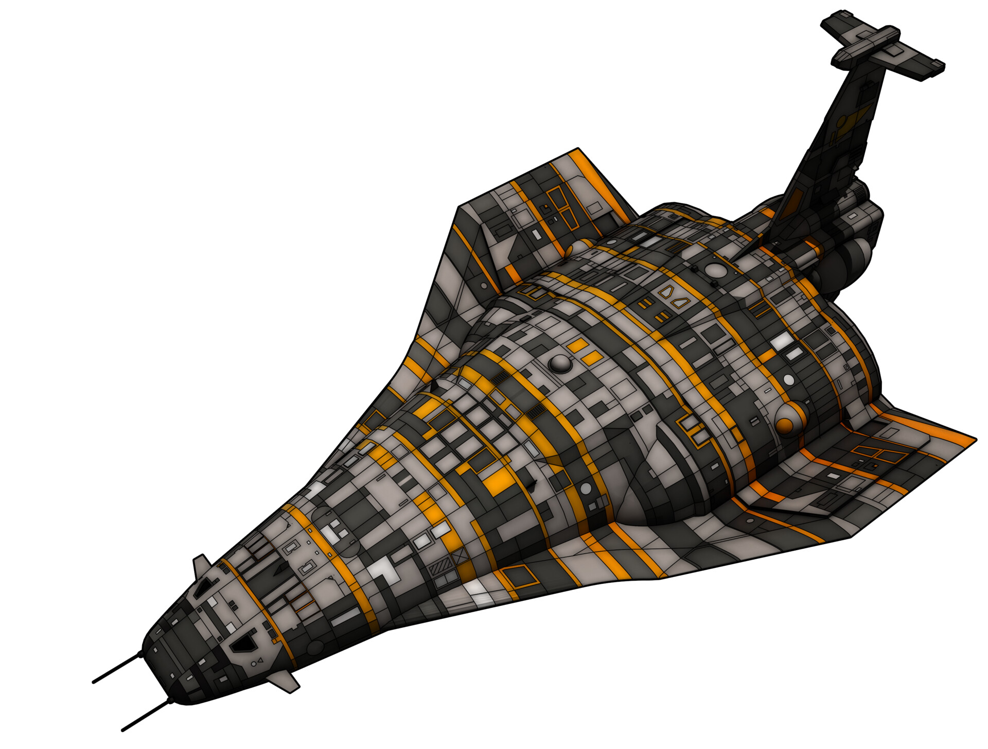 ArtStation - The Independence Class Q-Ship