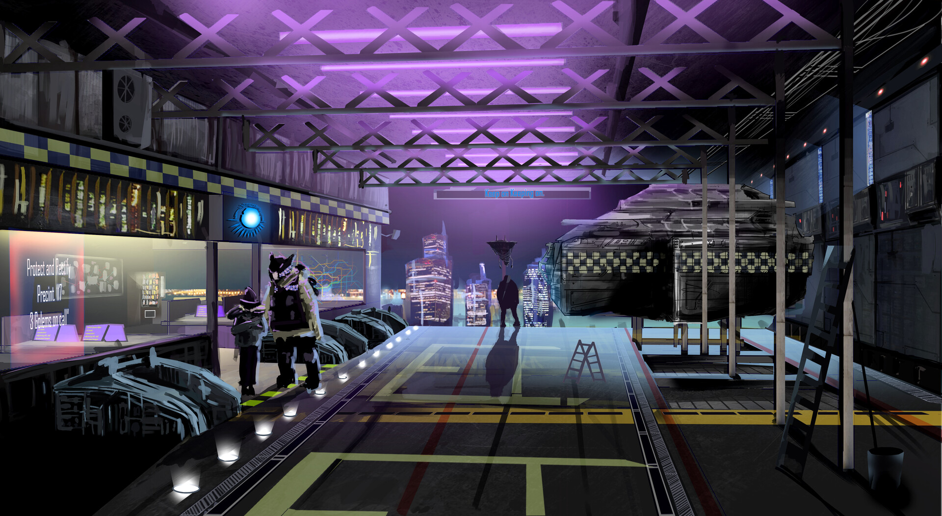 ArtStation - Police Garage