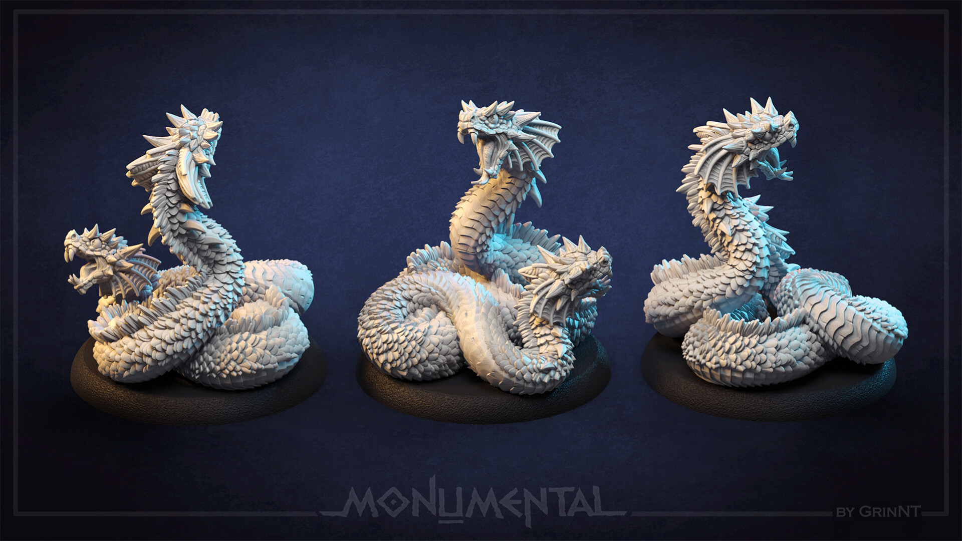 two headed snake art