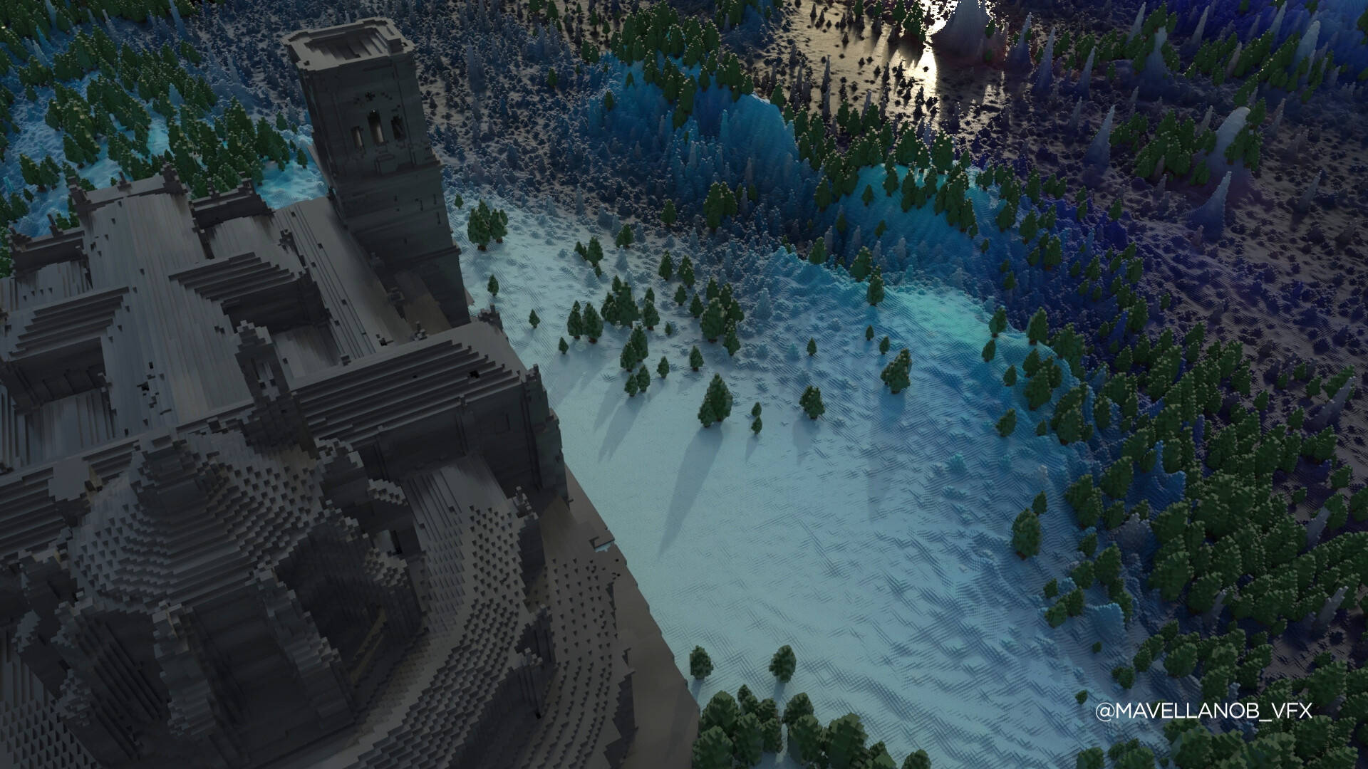 ArtStation - CUBE WORLD - Procedural modeling and anim