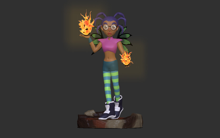 ArtStation - Fire! Taranee Cook from W.I.T.C.H - Ziran Sun