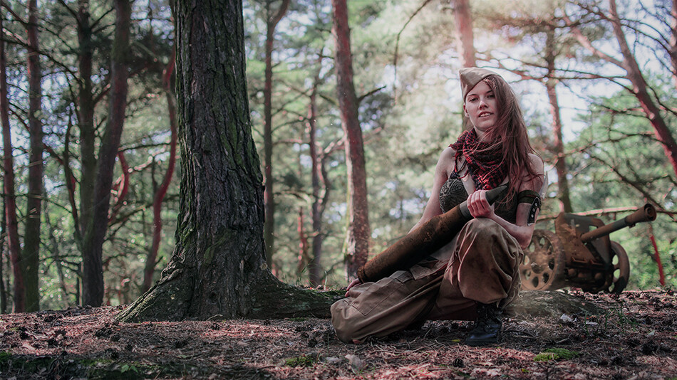 ArtStation - Polish partisan girl