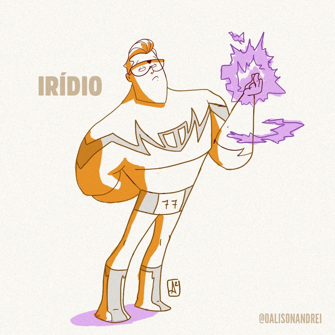 ArtStation - Iridium atomic hero.