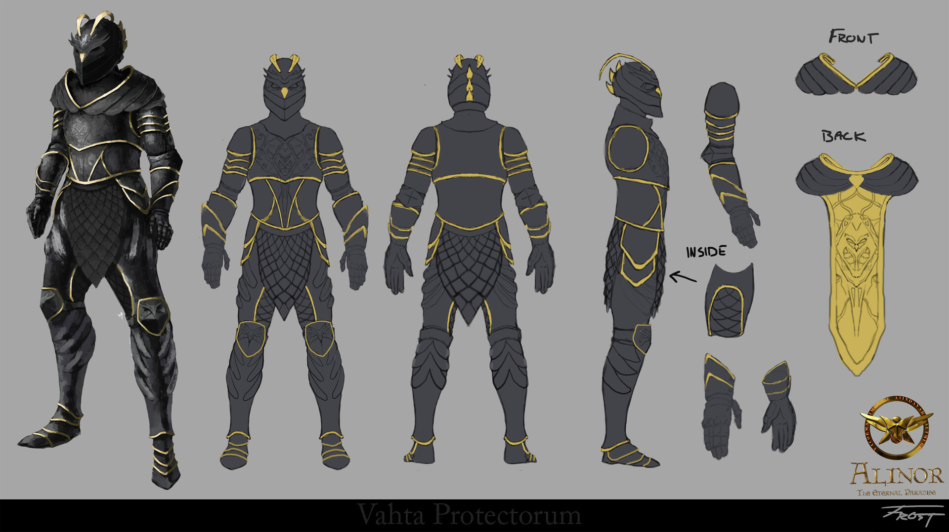 ArtStation - Vahta Protectorum armor concept and process