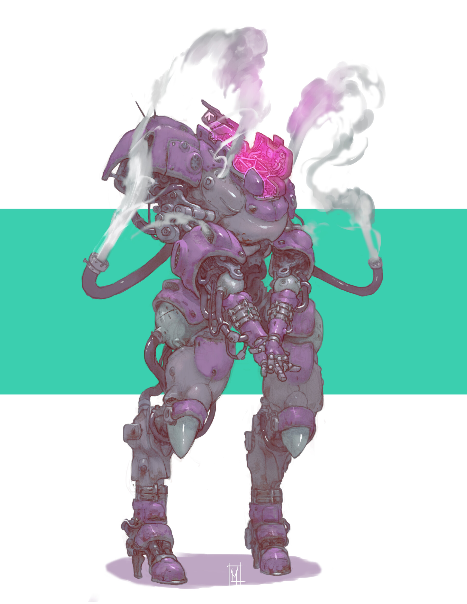 Valentine's Day Mecha by Marko Laine : r/ImaginaryMechs