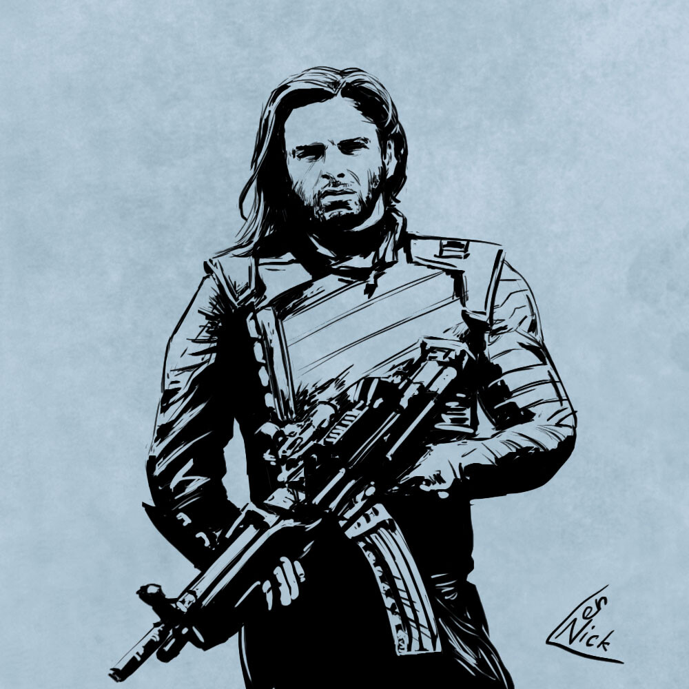 Winter Soldier Drawings