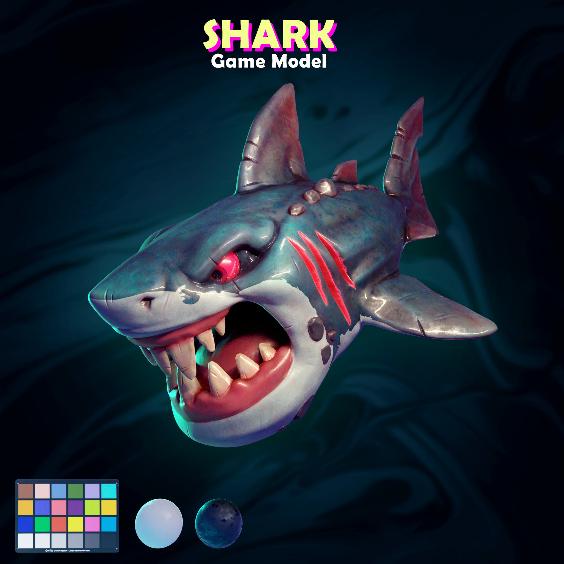 ArtStation - Stylized shark