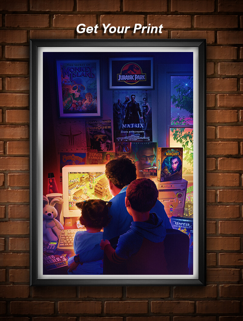 Rachid Lotf - 90s-2000s PC Gamer Room