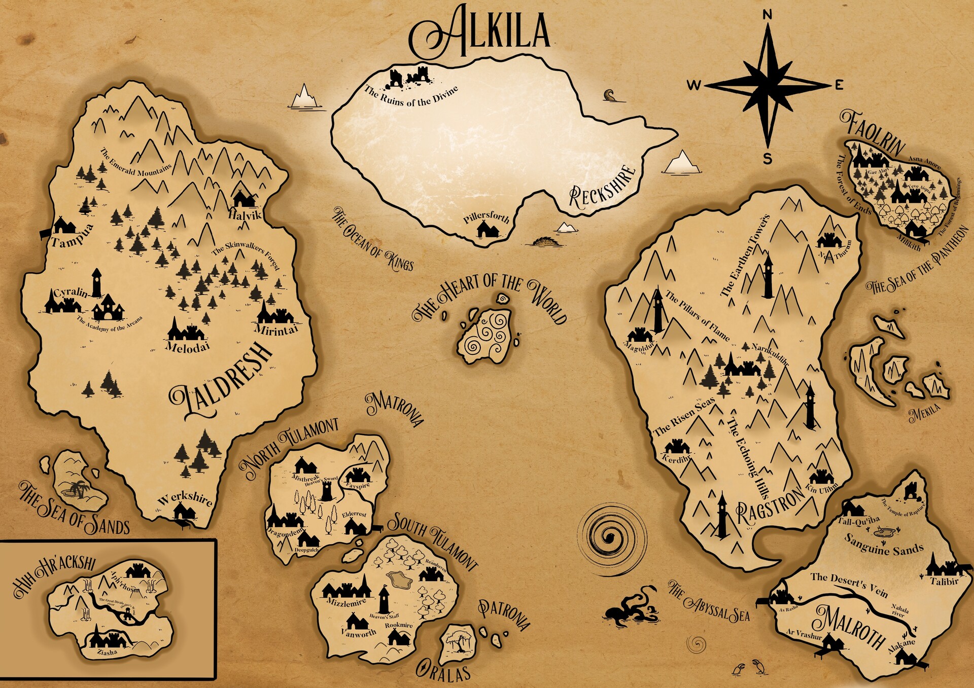 ArtStation - Alkila World Map
