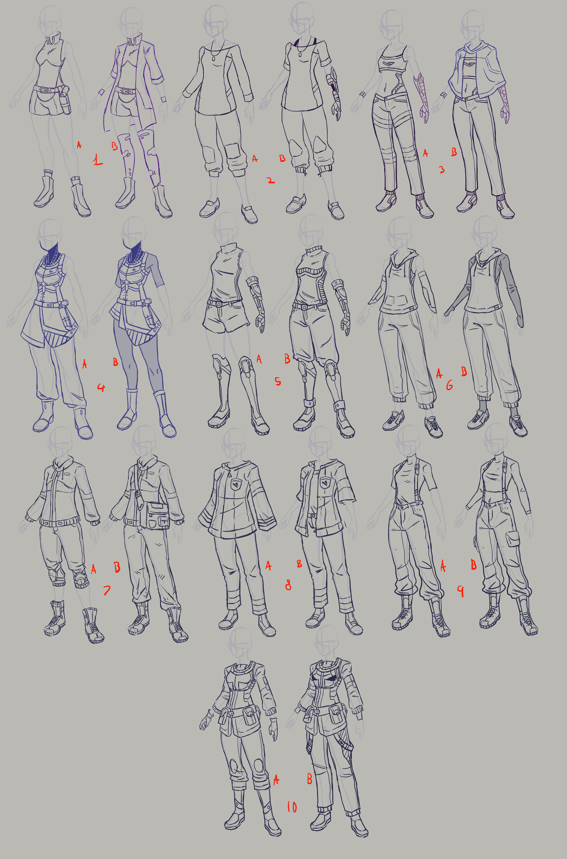 April Clement - Female Lead Character Concept Art