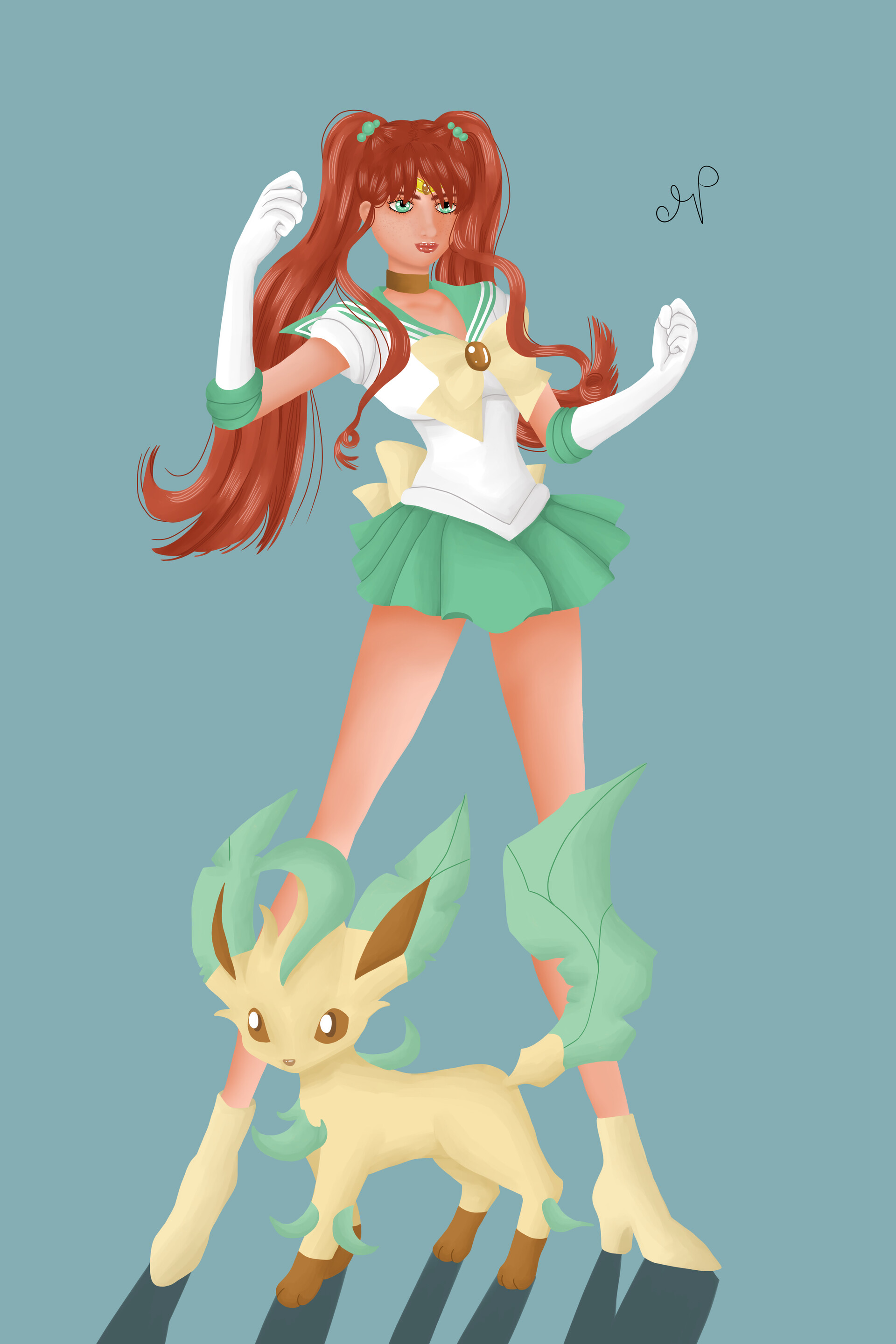 ArtStation - Sailor Leafeon