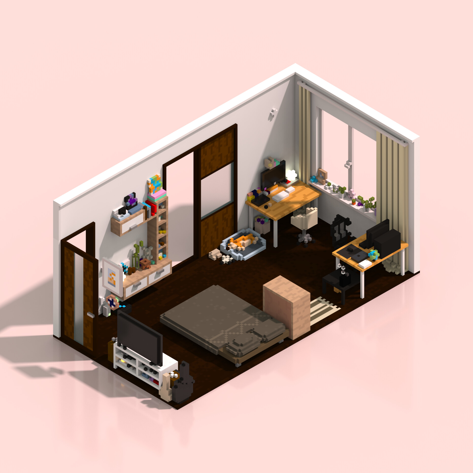 ArtStation - Voxel Room