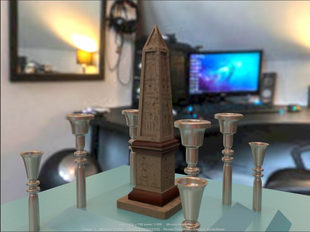 ArtStation - Obelisk on desk
