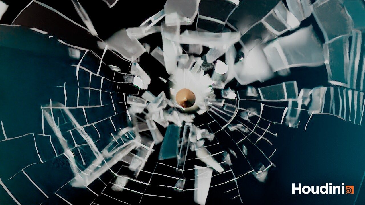 ArtStation - houdini rbd glass destruction