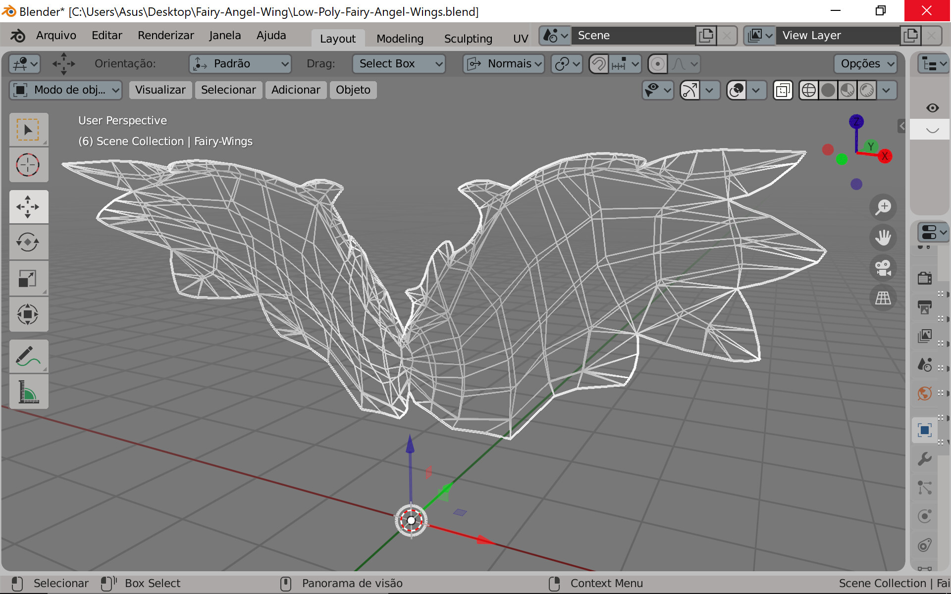 Leonardo Olivieri - Low-Poly-Animated-Fairy-Angel-Wings