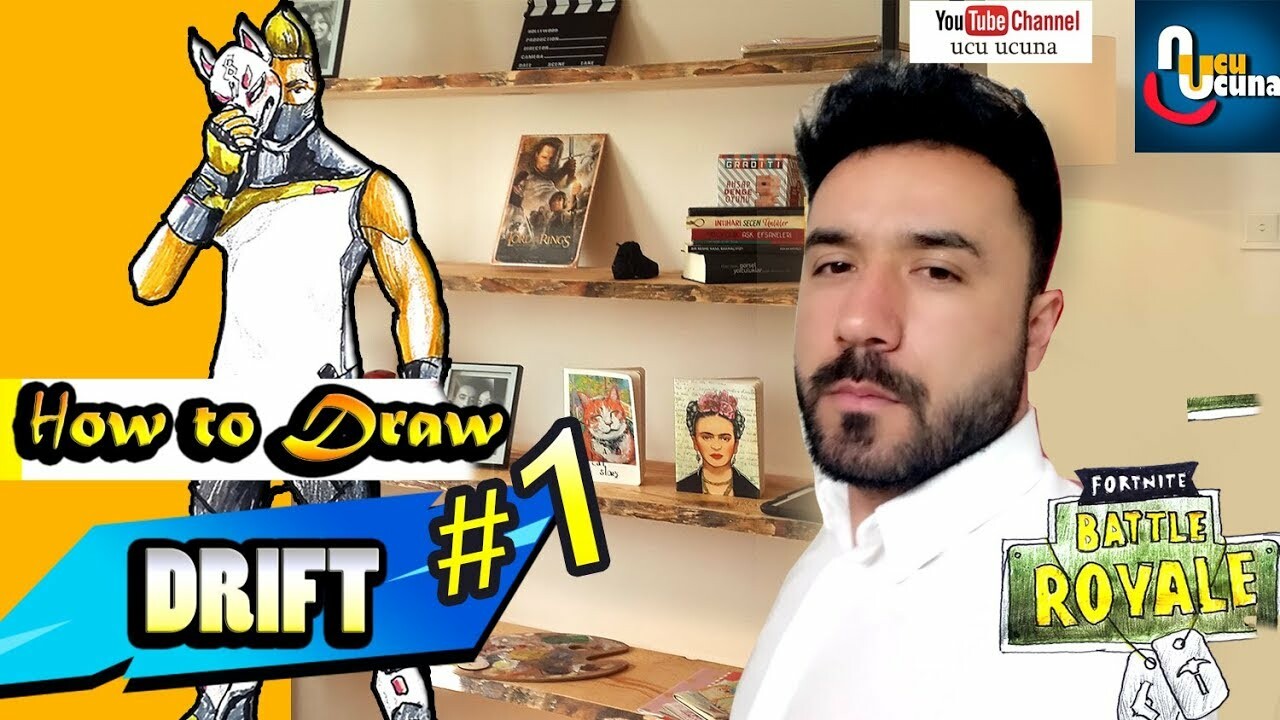 how to draw fortnite battle royale logo