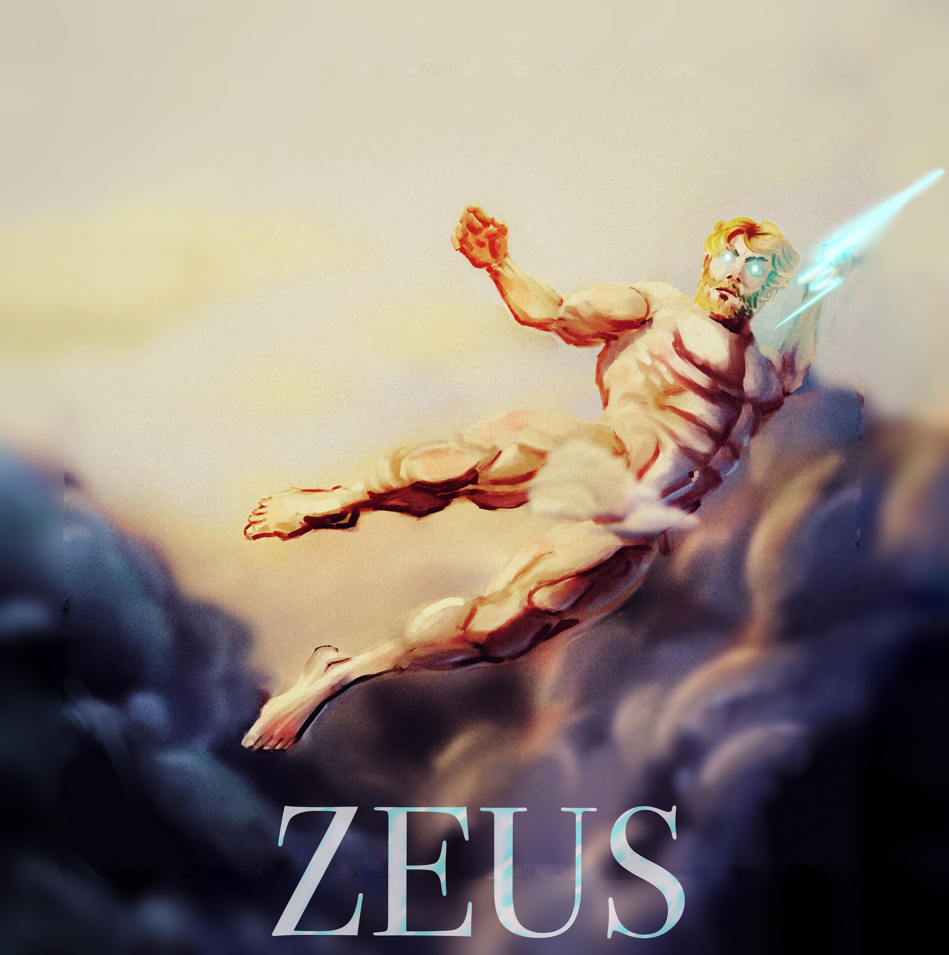 ArtStation - Zeus artwork and a heavenly battle