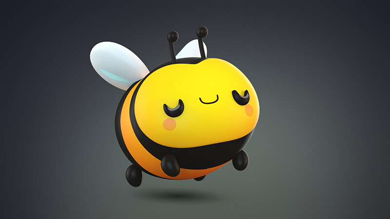 Kotanko 3d - Cartoon Bee 3d