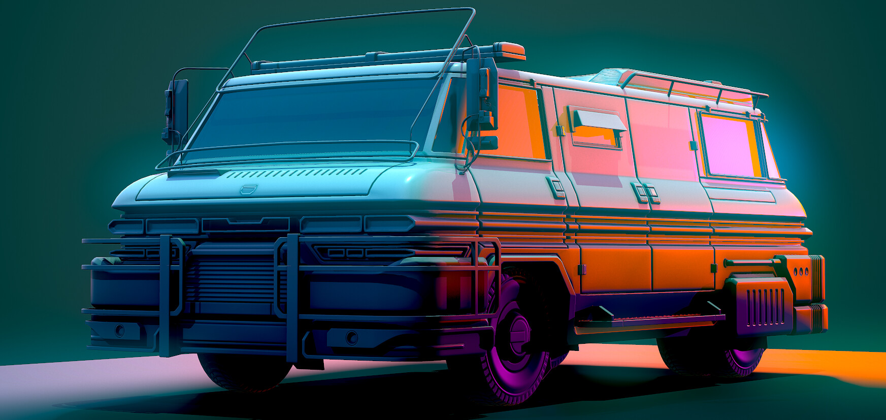 ArtStation - Riot Police Van (WIP)