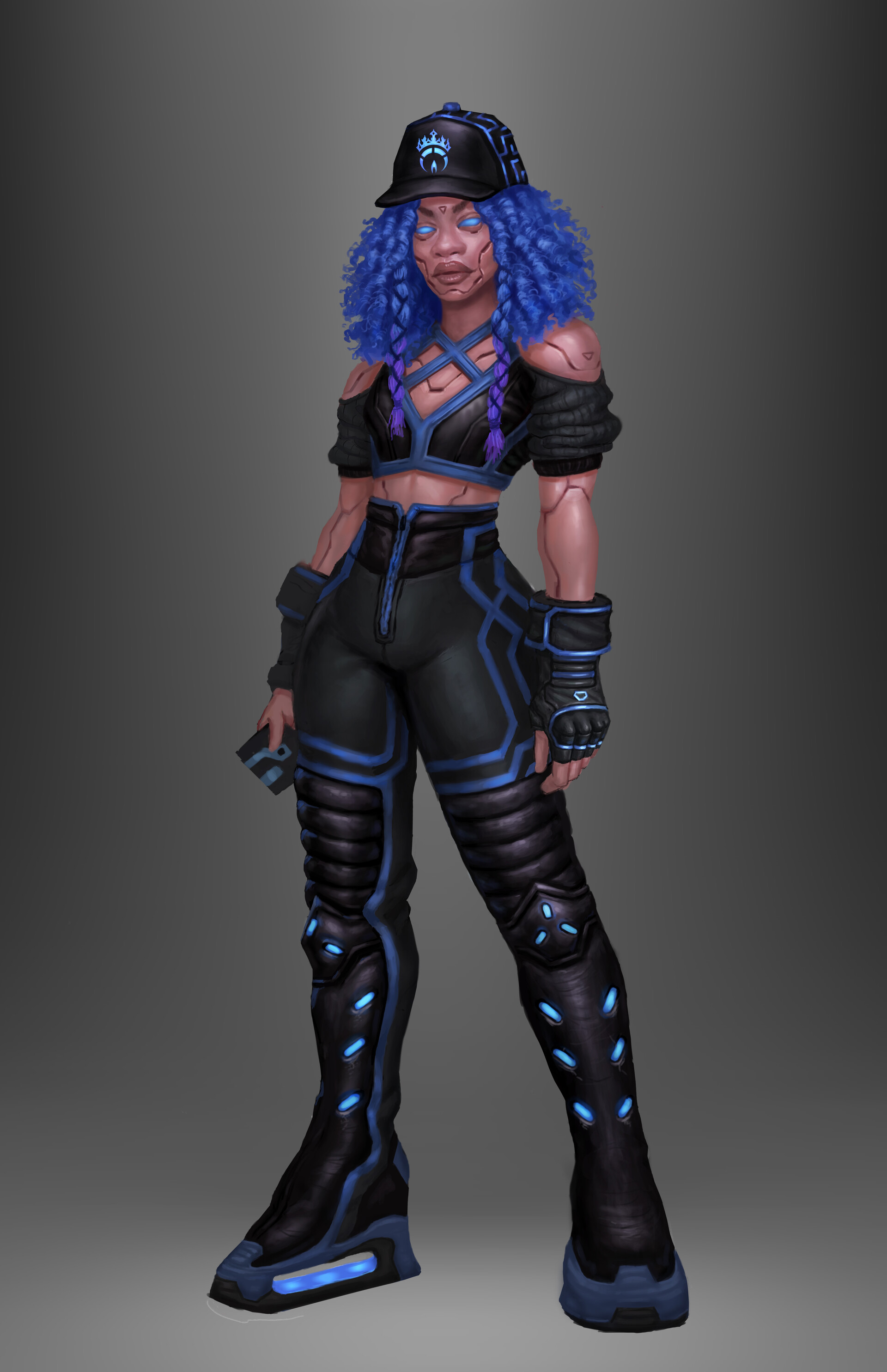 ArtStation - UK Grime X Cyberpunk Character