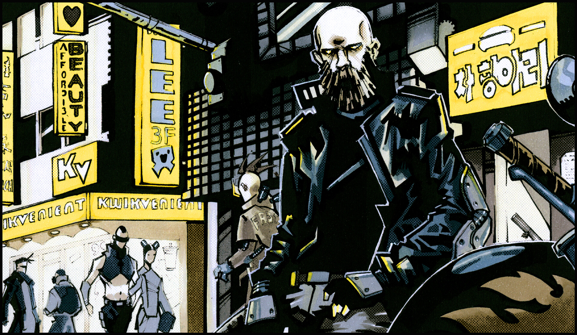 ArtStation - Never Too Old To Cyberpunk