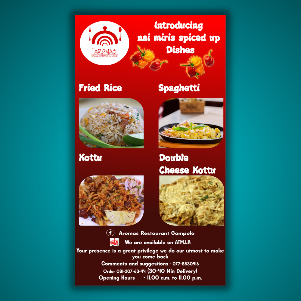 ArtStation - Restaurant Flyer Design