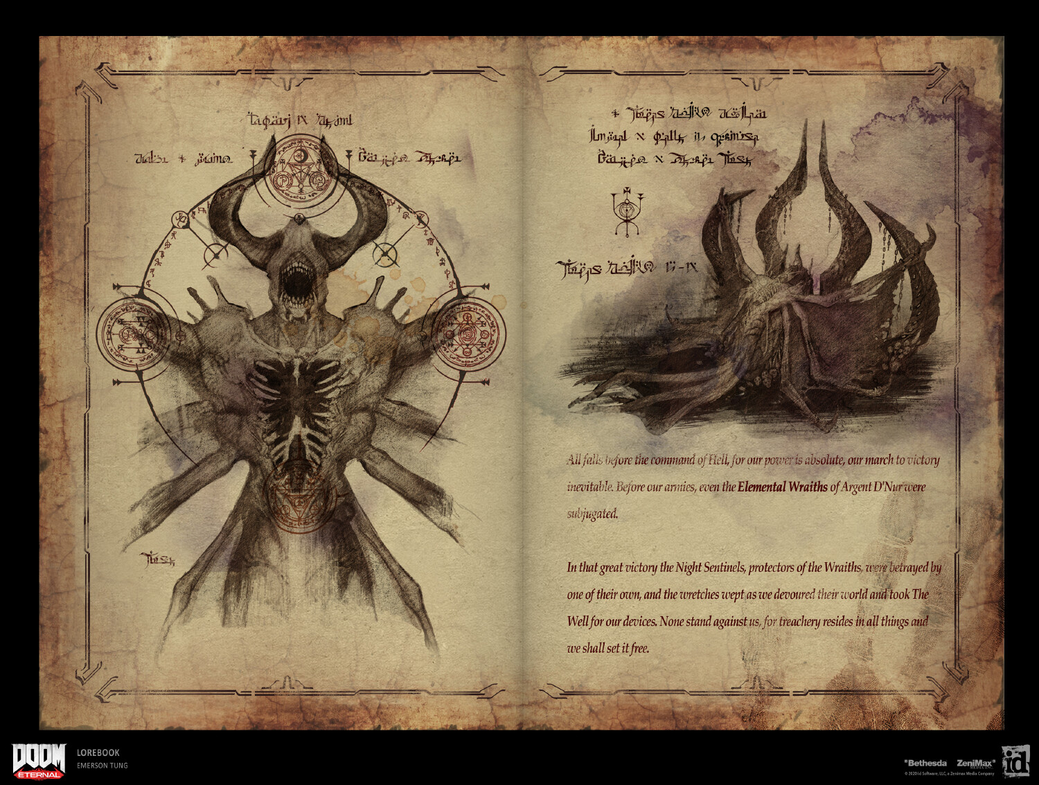 Emerson Tung - DOOM Eternal - Collector's Edition Lorebook
