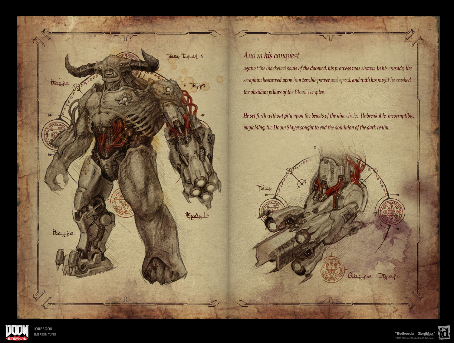Emerson Tung - DOOM Eternal - Collector's Edition Lorebook