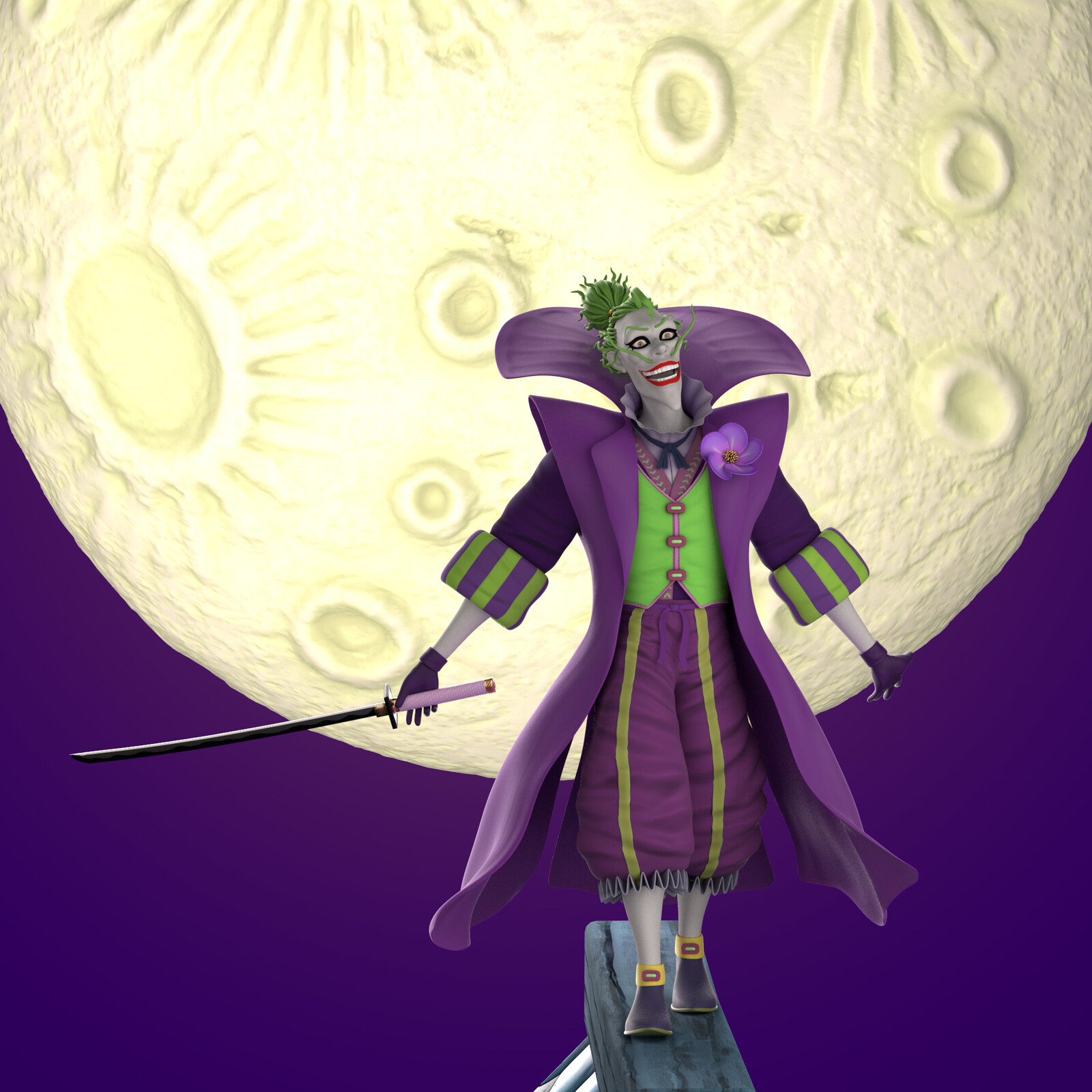 Animesh Mondal - Demon King Lord Joker FanArt - Batman Ninja