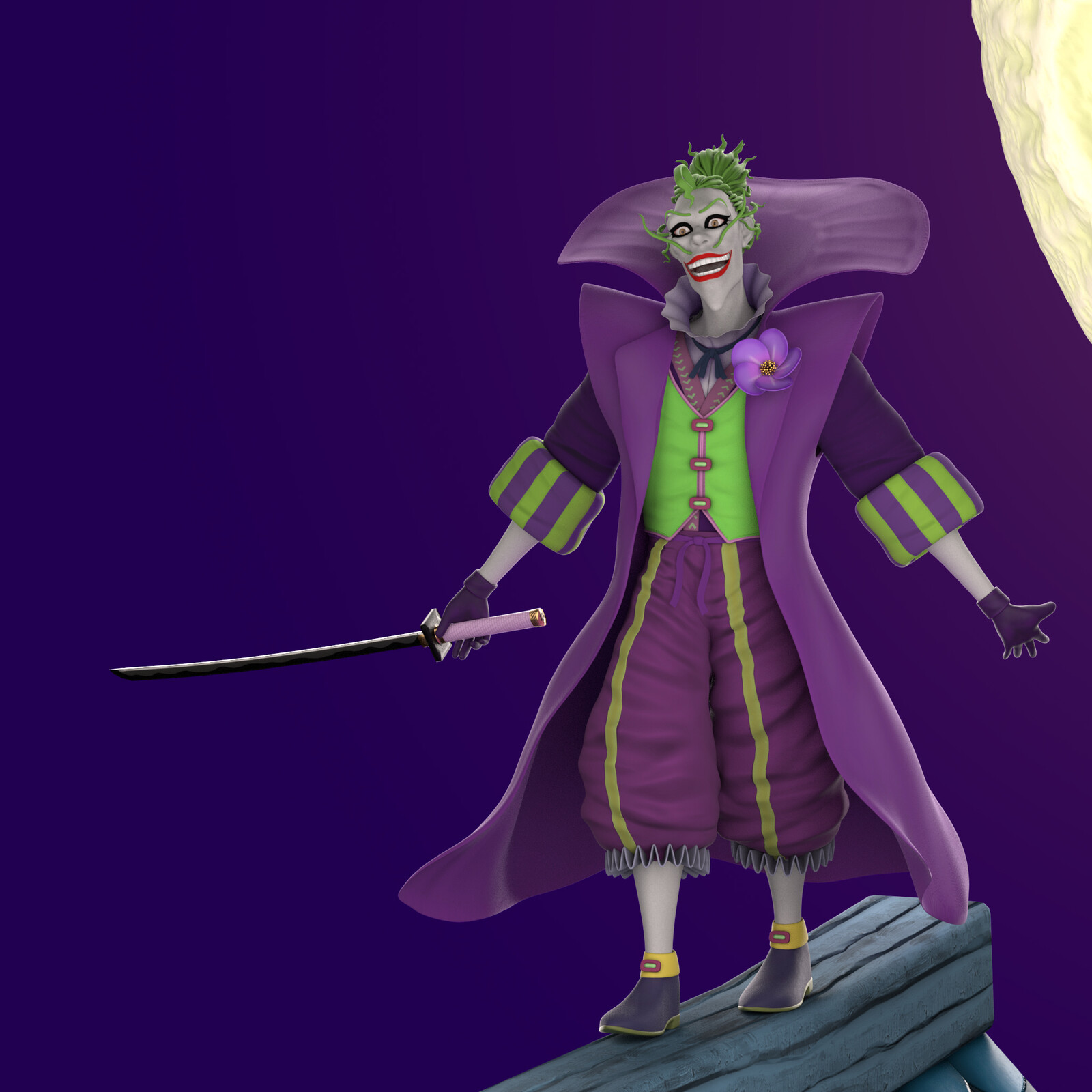 Animesh Mondal - Demon King Lord Joker FanArt - Batman Ninja