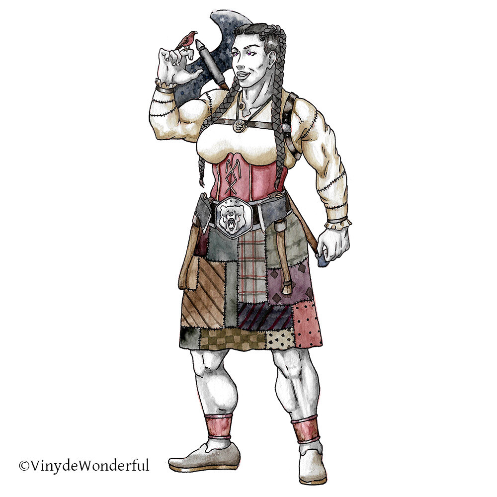 Viny deWonderful - Female Goliath Barbarian
