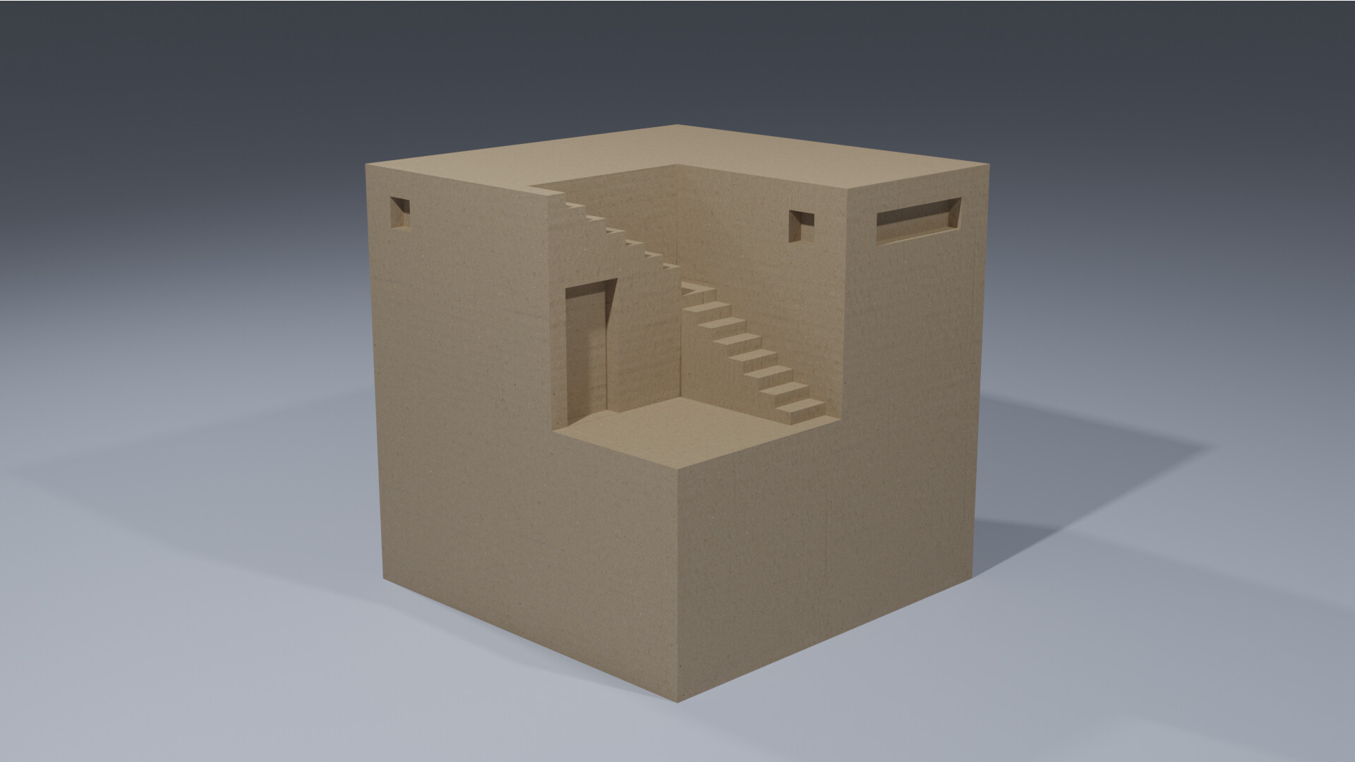 ArtStation - Cardboard Building